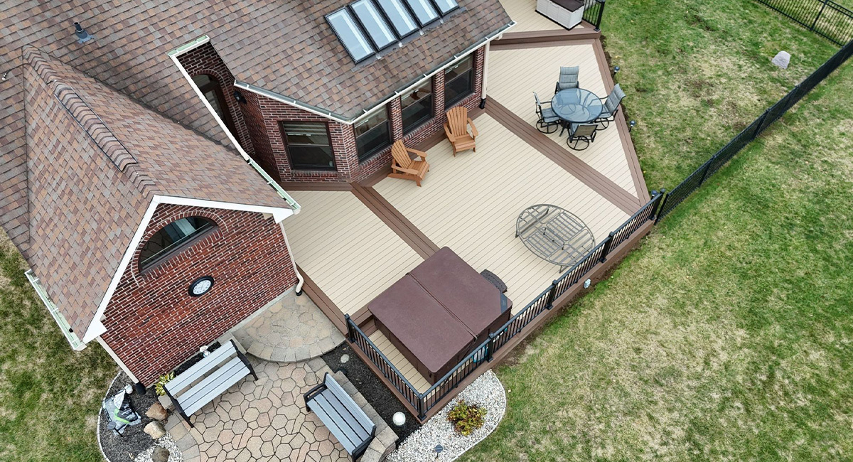 Elevated Composite Decking Space - Decks on Point